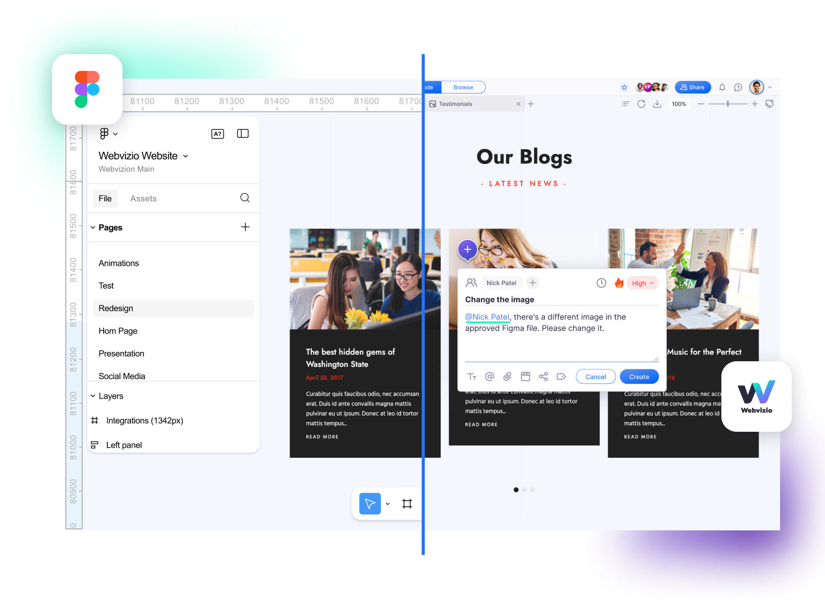 Figma Integration for Seamless Design Workflow | Webvizio