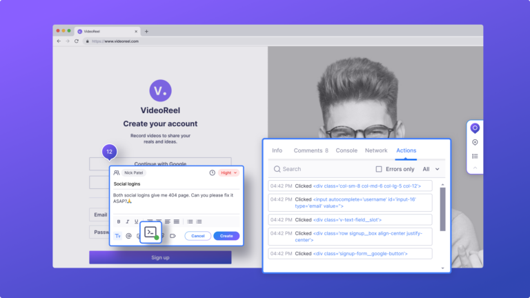 Collecting And Analyzing Browser Logs With Chrome Devtools Webvizio Website Feedback And Bug