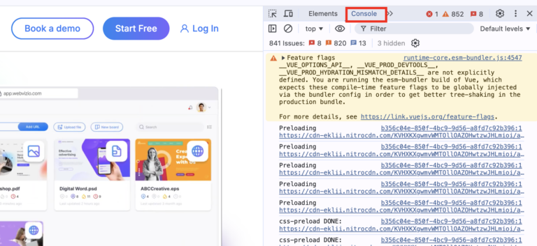 Collecting and Analyzing Browser Logs with Chrome DevTools - Webvizio | Website Feedback & Bug ...