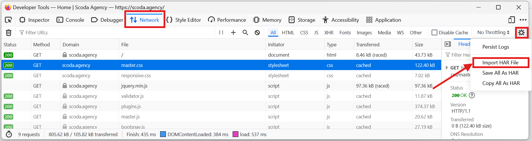 Learn how to download, view and analyze HAR files | Webvizio
